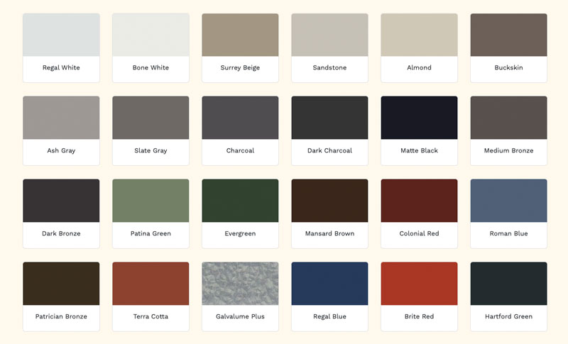 Color Charts for Shade Structures | Anchor Design Works